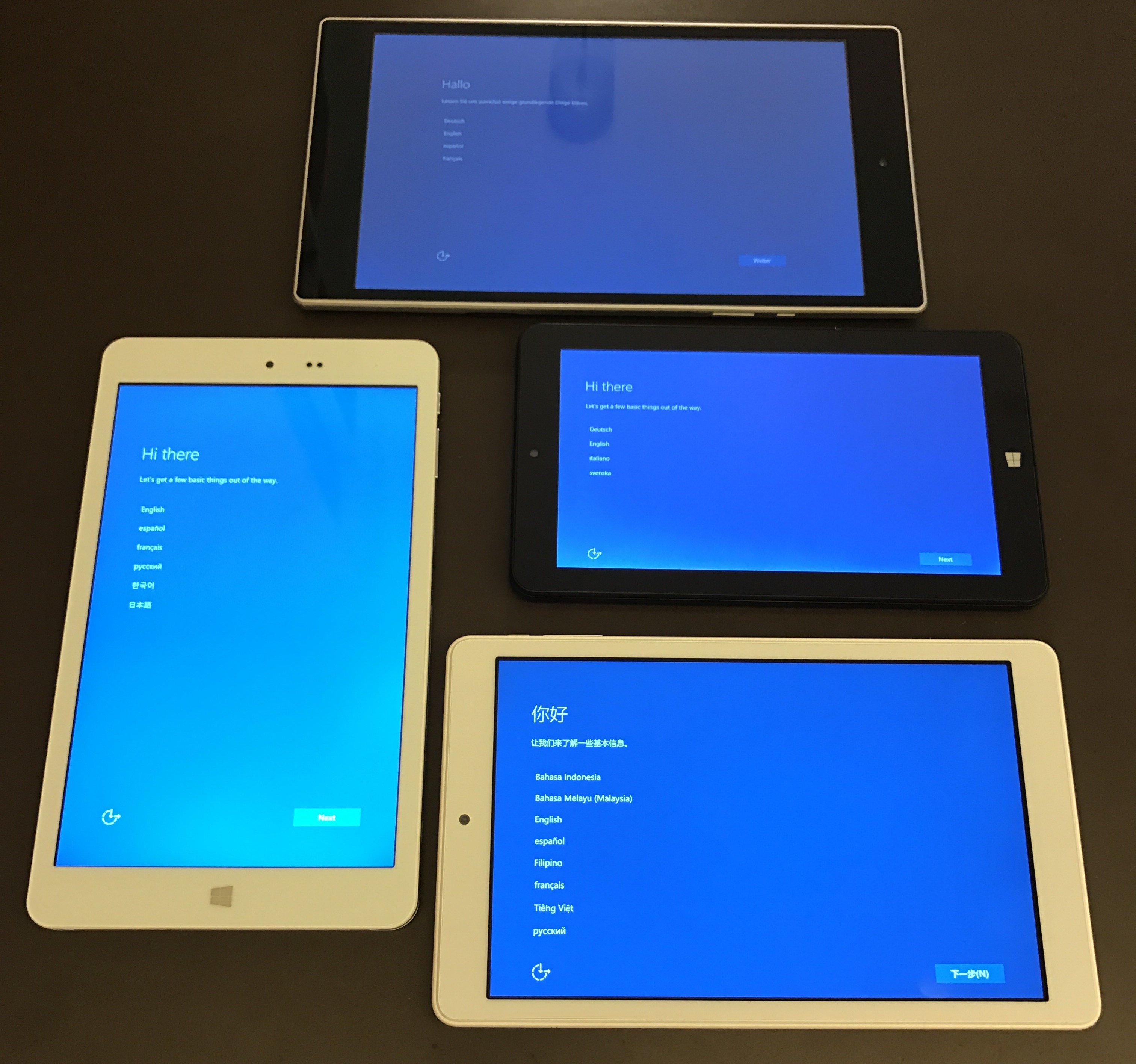 Comparing 4 ultra low cost Windows 10 tablets (€64 and up) for use as ...